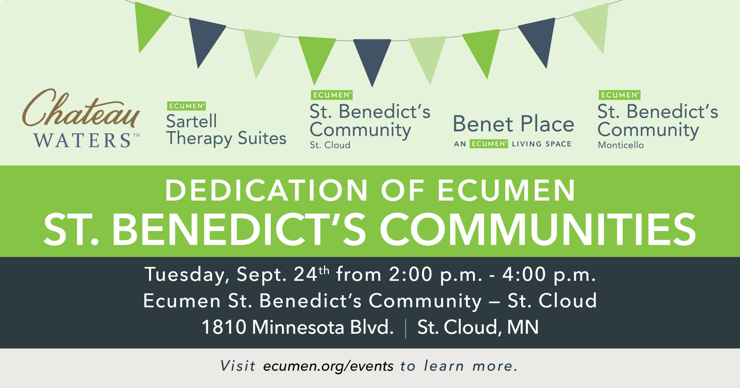DEDICATION OF ECUMEN ST. BENEDICT'S COMMUNITIES | Sept. 24th from 2pm ...